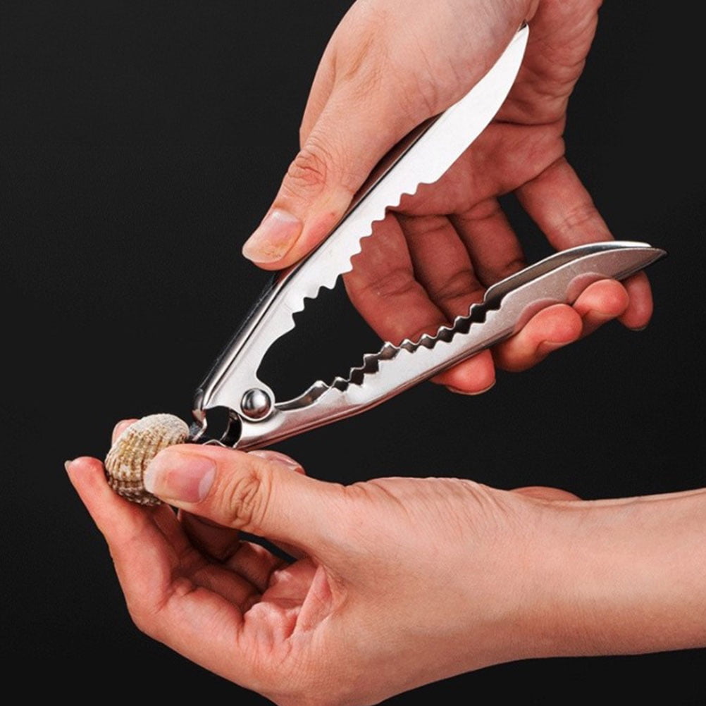 AURARMLET Oyster Shucking Tool Silver 1Set 5.1X3.5X0.8In Stainless ...