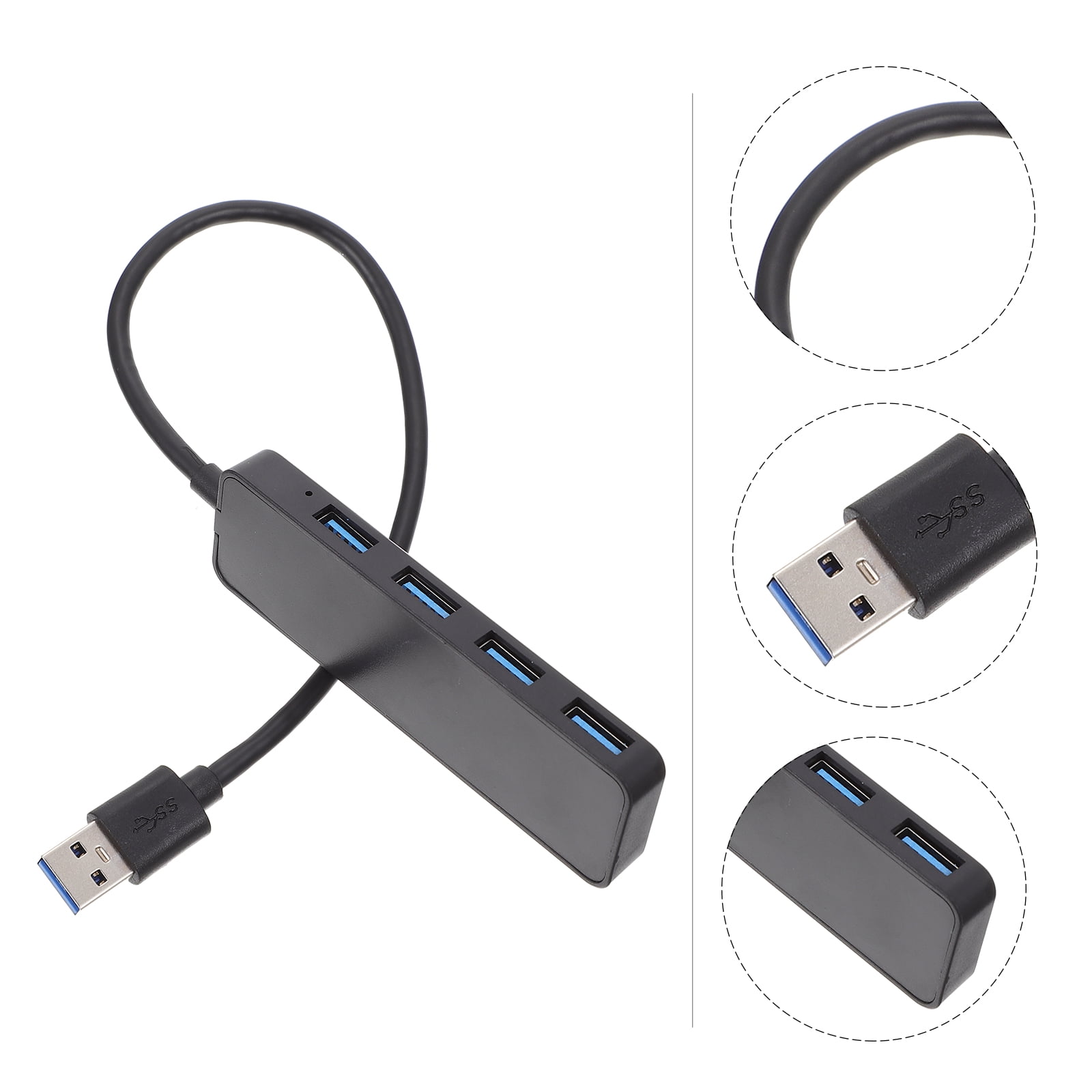 PTOOTP USB Hub for Laptop Multifunction Data Hub with 4 Usb30 Ports ...