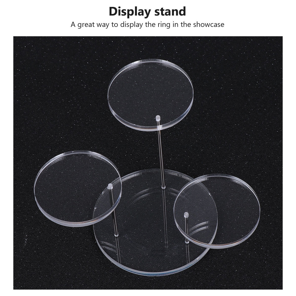 MLINS 1Set Acrylic Display Stand for Jewelry Circular Multi-layer ...