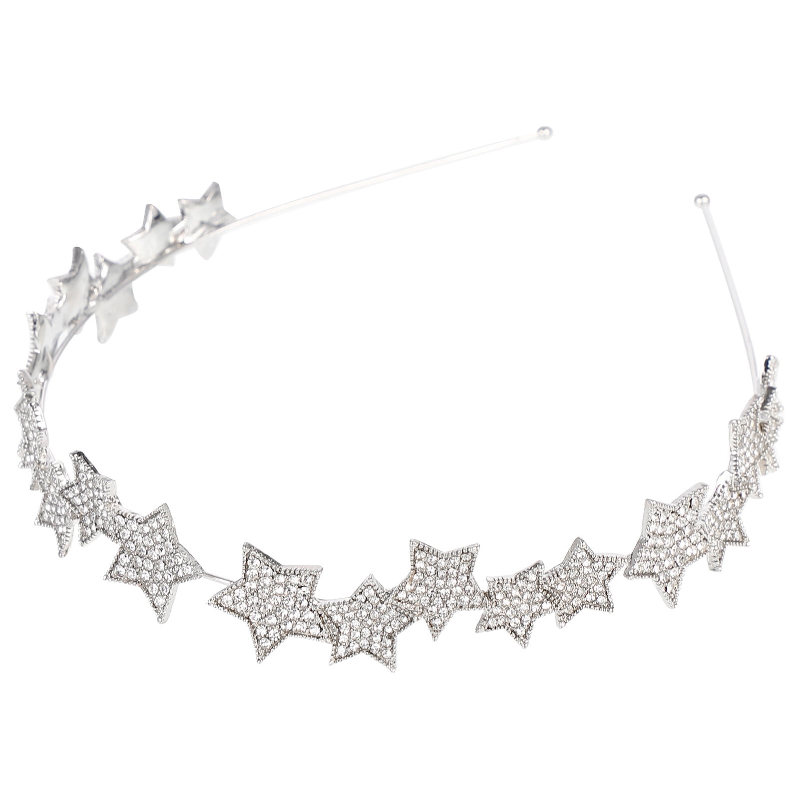 MLINS 1Set Circular Silver Alloy Bridal Crown Headpiece for Wedding ...