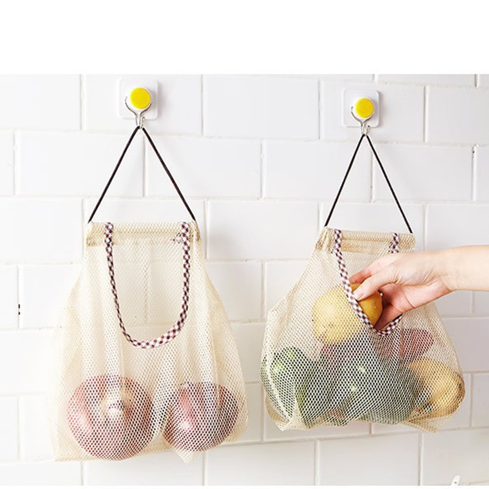 MLINS 1Set Hanging Mesh Bag for Fruit and Vegetable Storage with ...