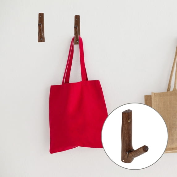MLINS 1Set Wall Hooks for Coats Tree Branch Shaped in Coffee Tone for ...