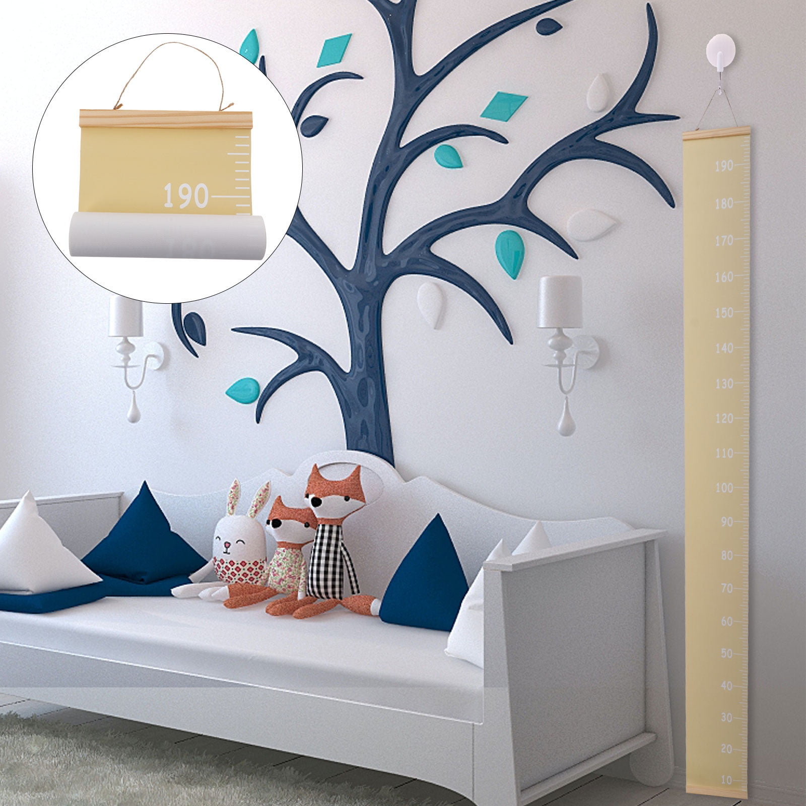 MLINS 1pc Home Wall Hanging Rulers Kids Height Measuring Rulers Height ...