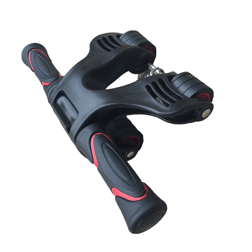 MLINS 1pc Three-Wheeled Belly Wheel Spring Folding Abdominal Muscle ...