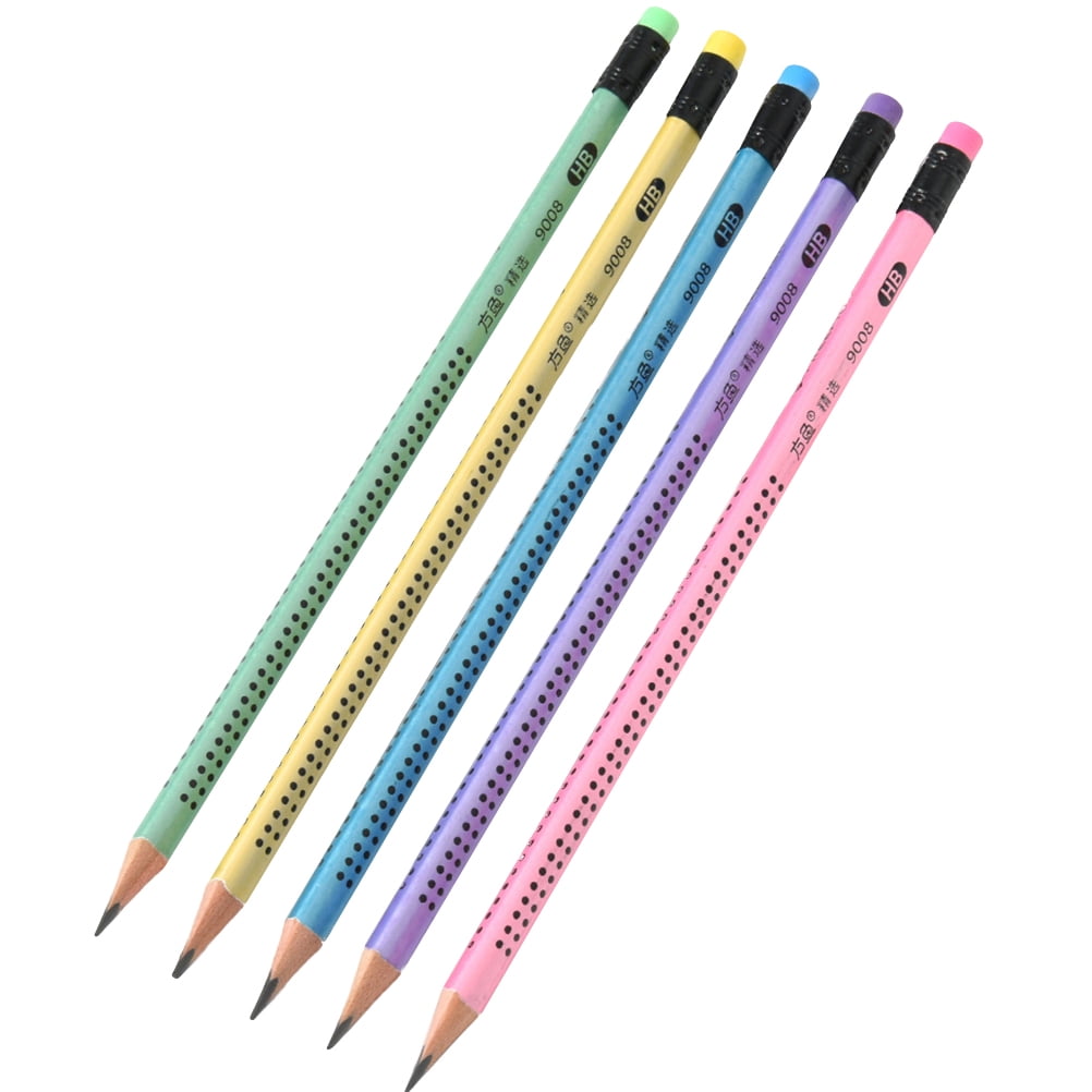 MLINS 2 Boxes Pencil-box Smooth Writing Pencils Triangle Student ...