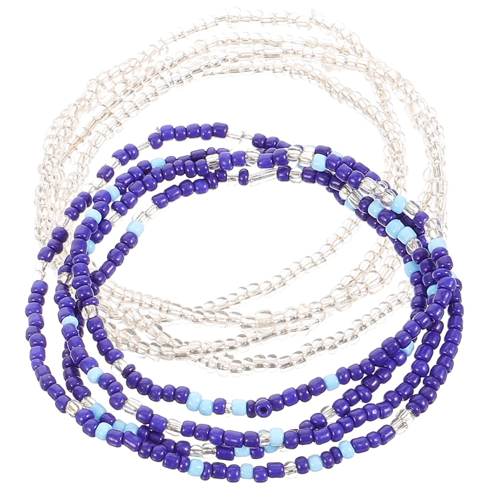 MLINS 2 Count Elastic Waist Beads Beach Jewelry for Women Waist Chains ...