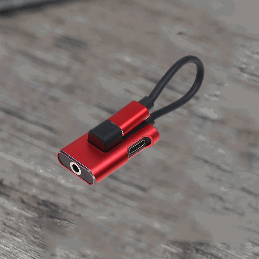MLINS 2 In Type-C To 3.5mm Headphone Cable Adapter Jack Audio Red ...