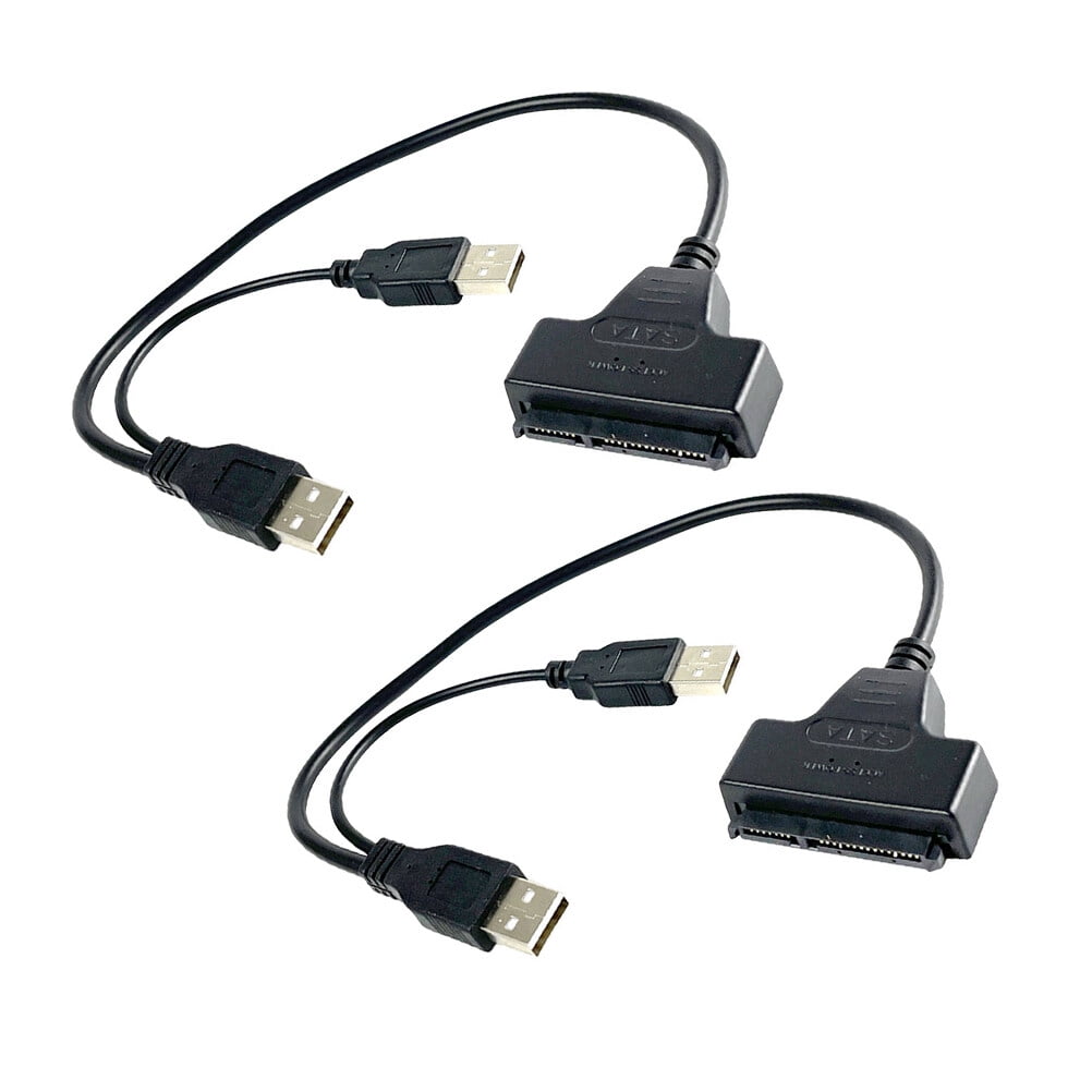 MLINS 2 PCS 2.5-inch Hard Disk Cable External Drive Adapter USB Power ...