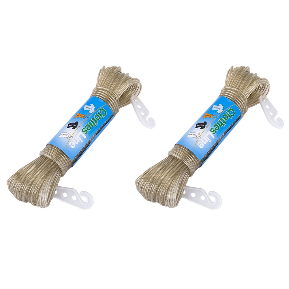 MLINS 2 PCS Hanging Clothes Rope Balcony Clothesline Tarp Wall Mounted ...