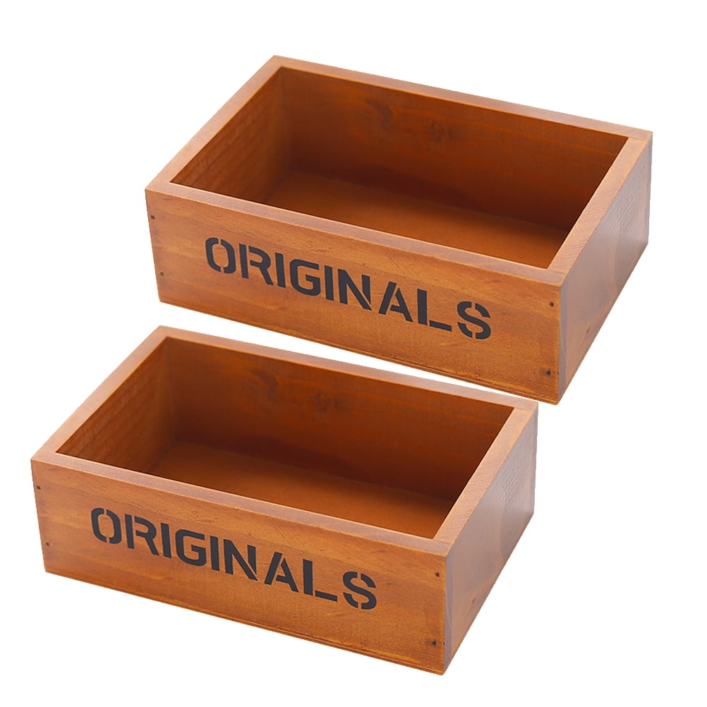 MLINS 2 PCS Home Decor Log Desktop Sundries Container Window Planter ...