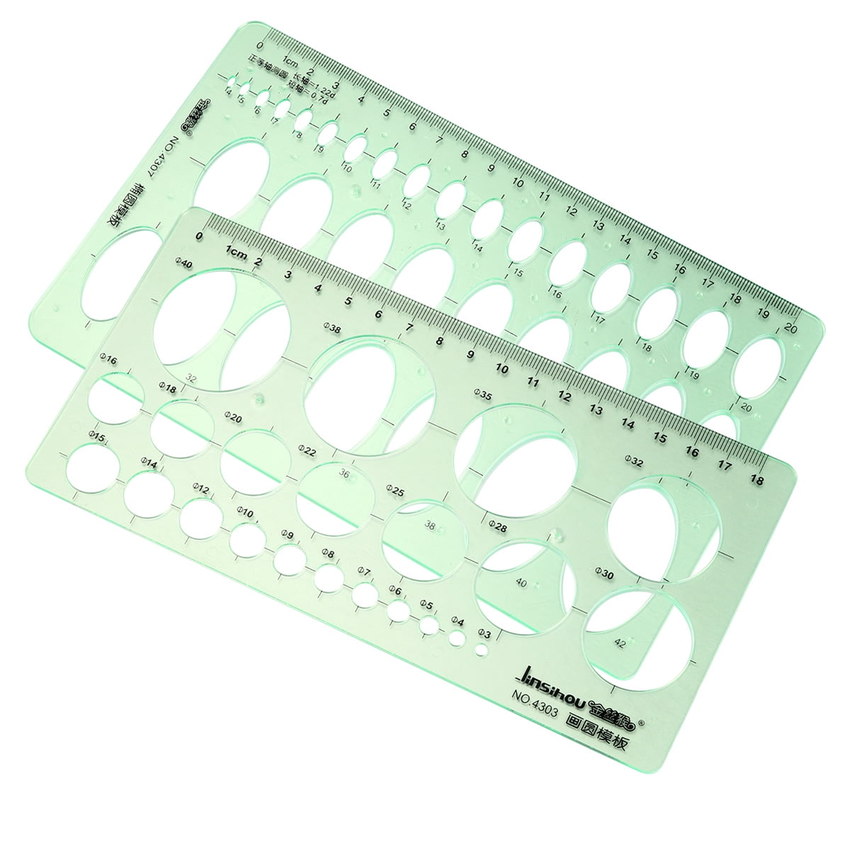 MLINS 2 PCS Quilting Rulers and Templates Round Stencil Geometric ...