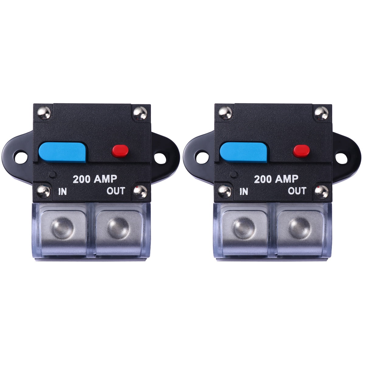 MLINS 2 Pack Amp Surface Mount Circuit Breaker Kit Car High - Walmart.com