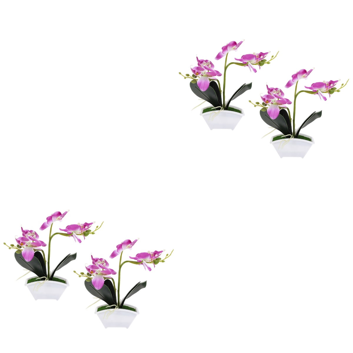 MLINS 2 Pack Artificial Bonsai Tree Simulation Phalaenopsis - Walmart.com