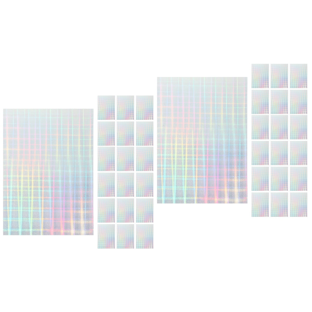 MLINS 2 Pack Holographic Printing Paper Vinyl Sticker Nail Stickers ...