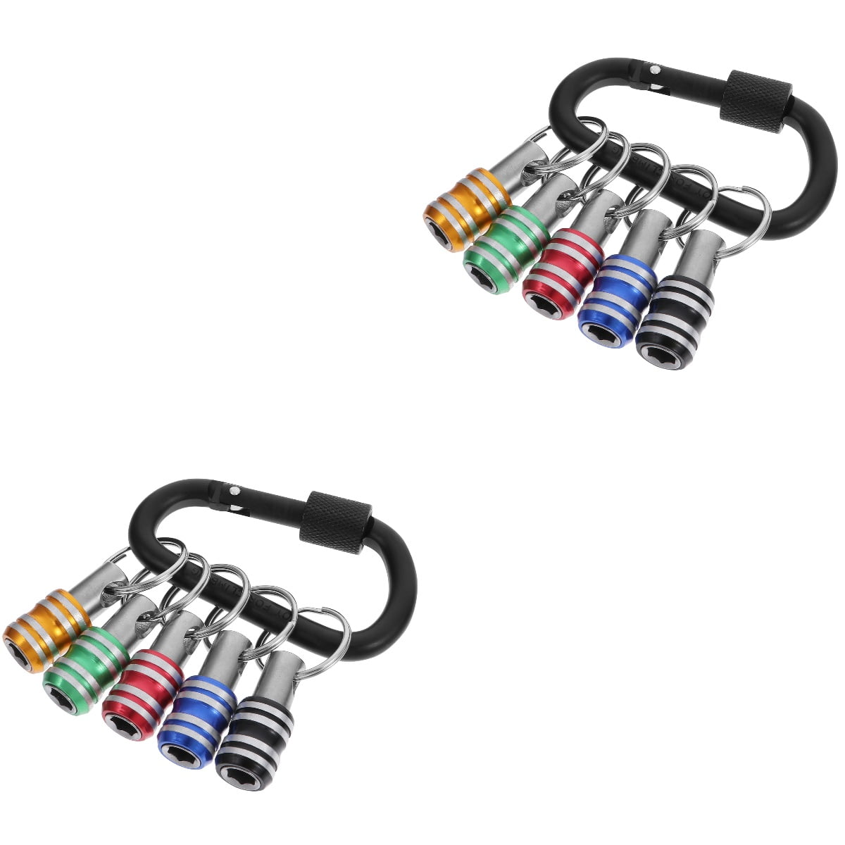 MLINS 2 Pack Socket Adapter Carabiner Bit Holder Keychain Keychains ...