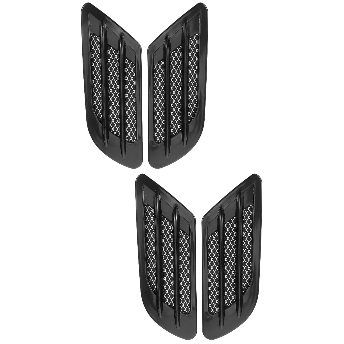 MLINS 2 Pairs Car Vent Decoration Vehicle Hood Vent Shark Gill Decor ...