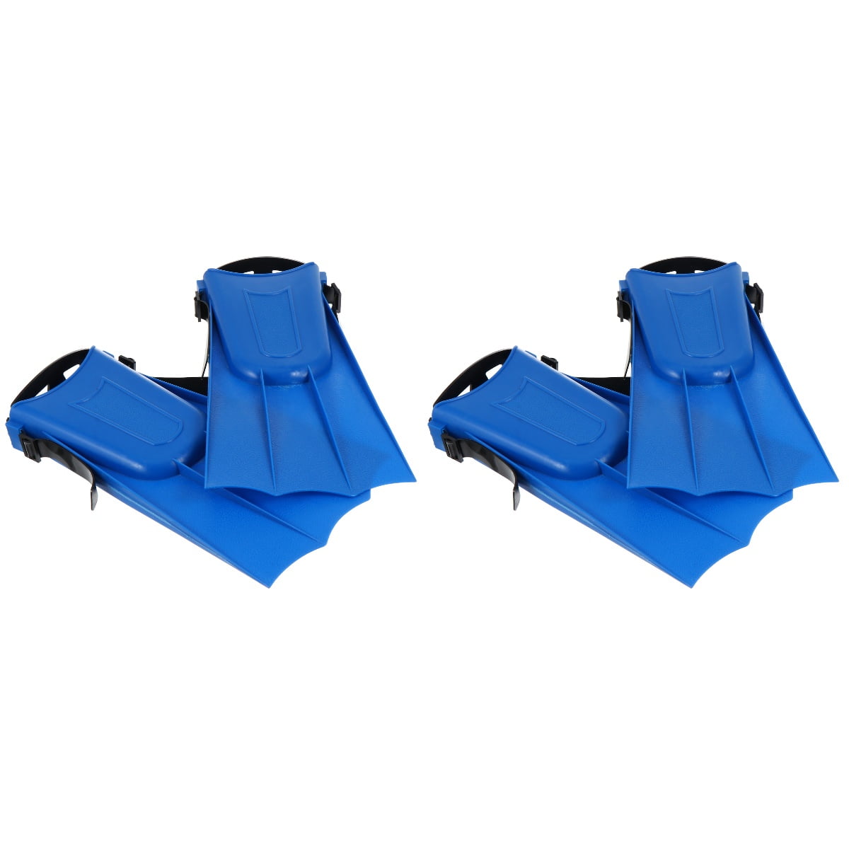 MLINS 2 Pairs Rubber Swimming Flippers Short Style Swimming Supplies ...
