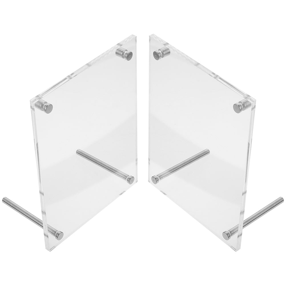 MLINS 2 Pcs Acrylic Certificate Frame Strips Holder Table Sign Stand ...