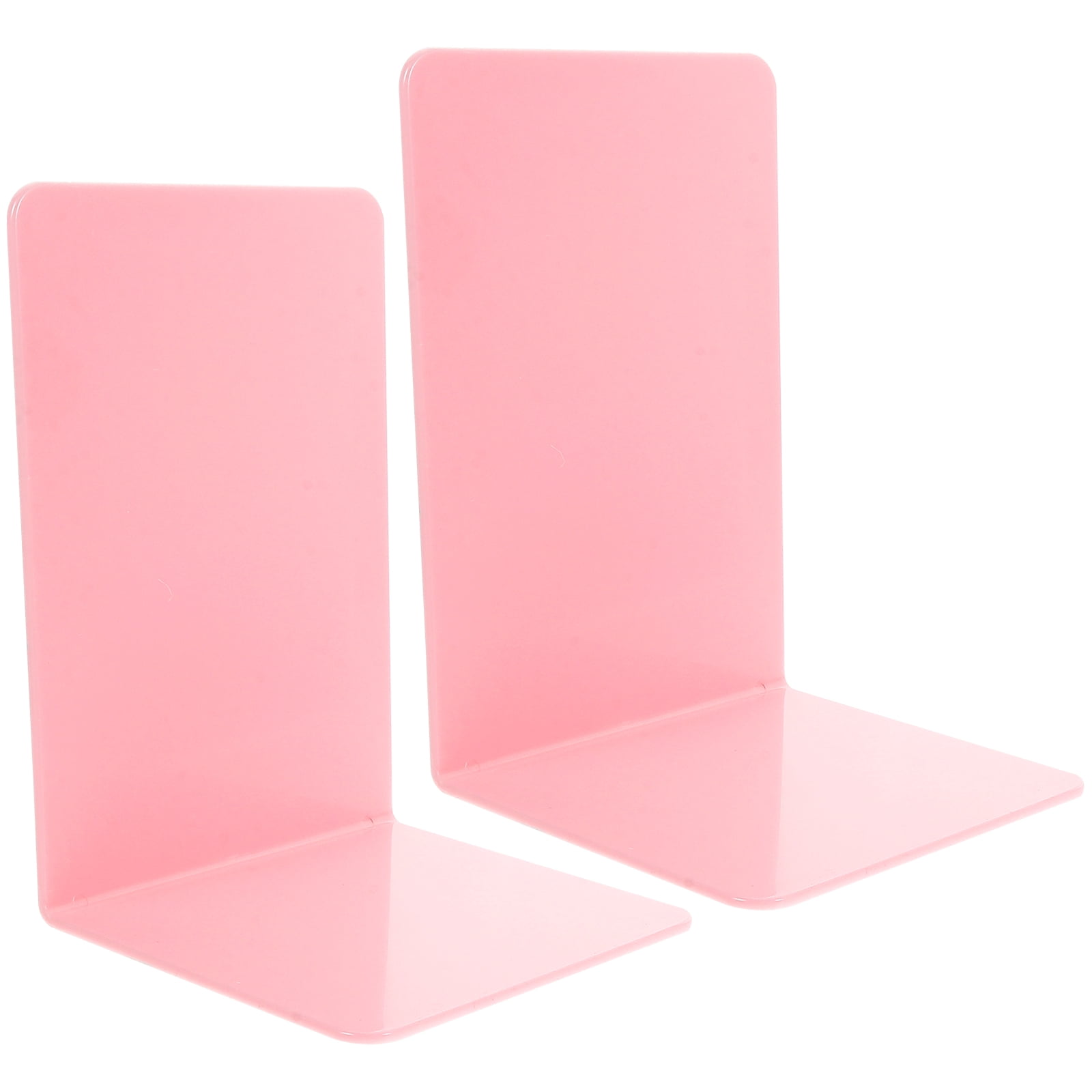 MLINS 2 Pcs Book Stand Cool Bookends Retractable with Pen Holder Clear ...