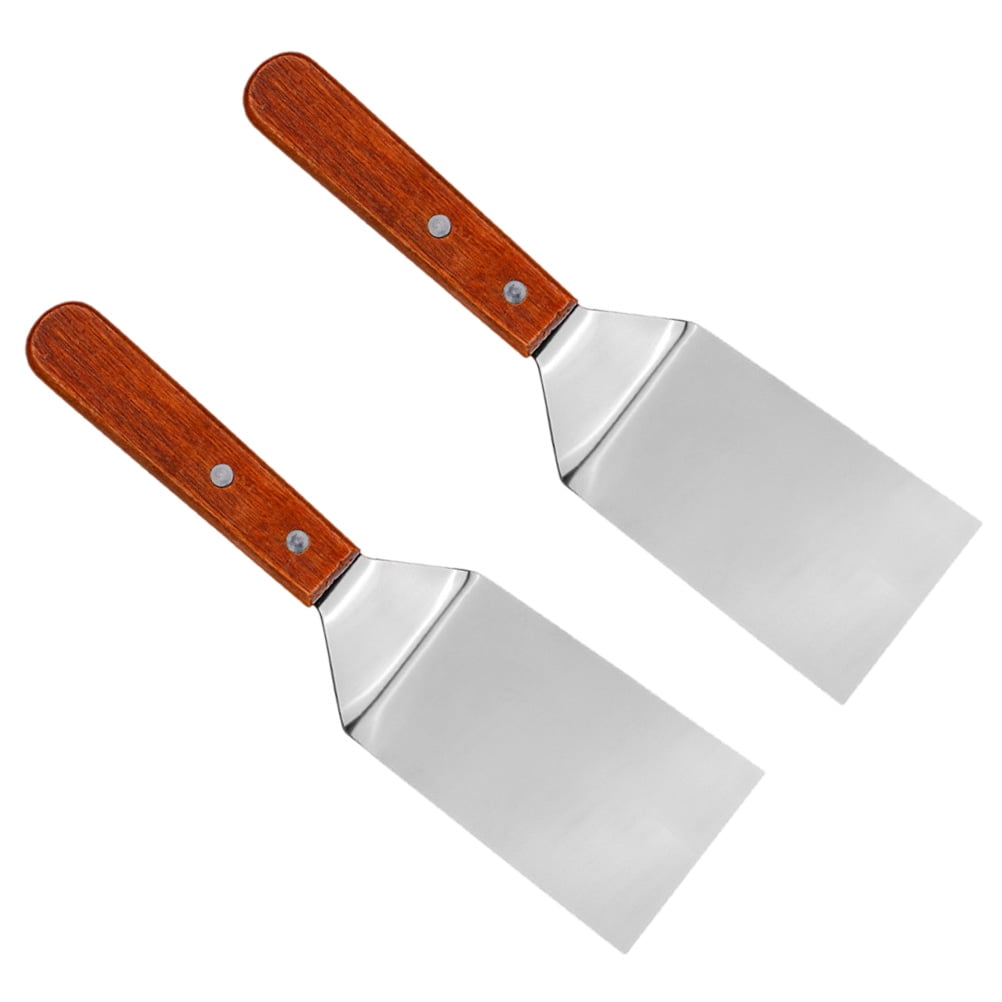 MLINS 2 Pcs Burger Flipper Heavy Duty Steak Spatula Multipurpose ...