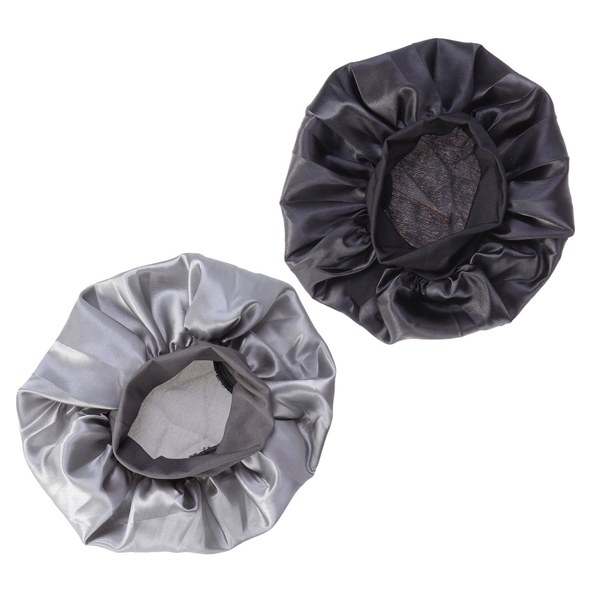 MLINS 2 Pcs Cap for Woman Satin Sleep Bonnet Curly Hair Silk Miss Women ...