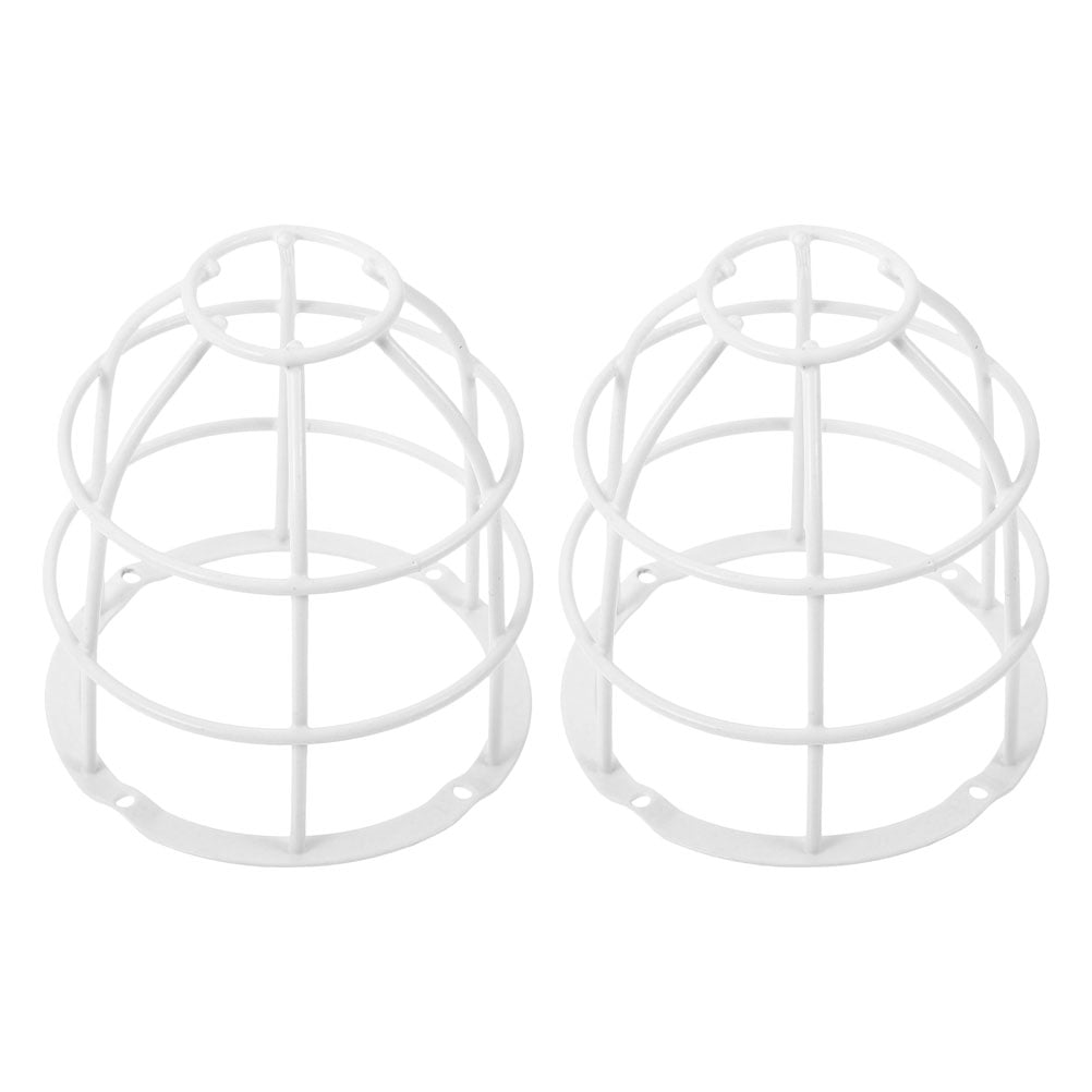 MLINS 2 Pcs Ceiling Lampshade Frame Light Bulb Covers for Lights White ...