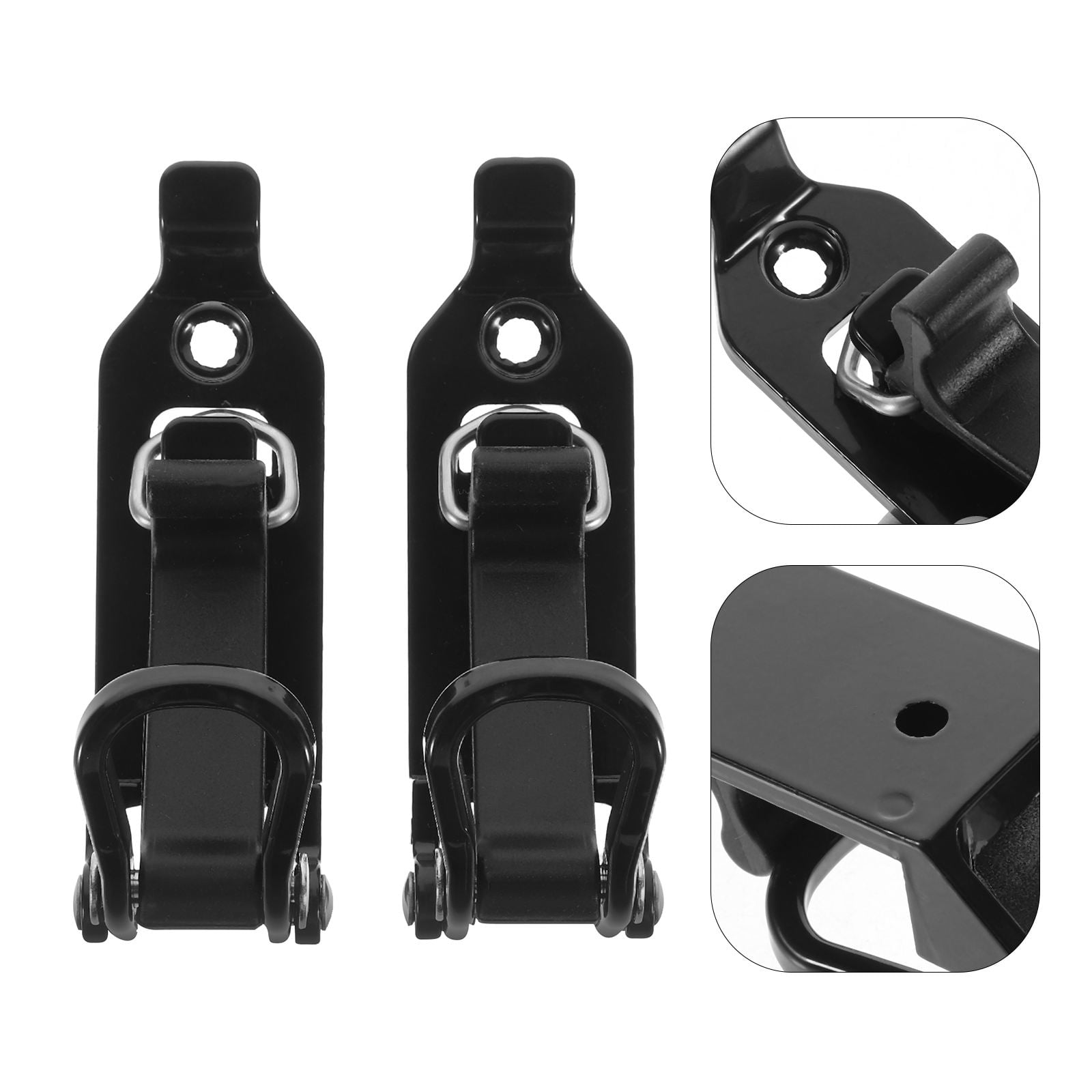 MLINS 2 Pcs Clamp Rack for Roof Shovel Mount Outdoor Bracket Black ...