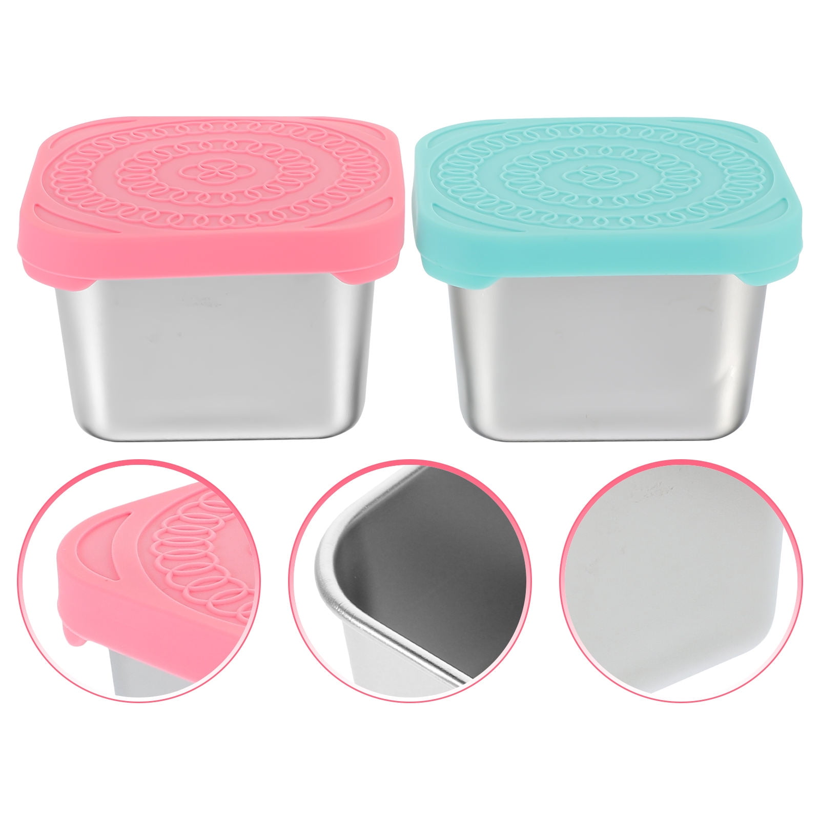 MLINS 2 Pcs Containers Stainless Steel Sauce Cup Travel - Walmart.com