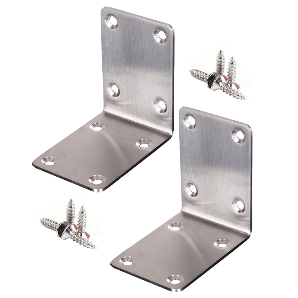 MLINS 2 Pcs Corner Stainless Steel Code Bracket Perfil Stool - Walmart.com