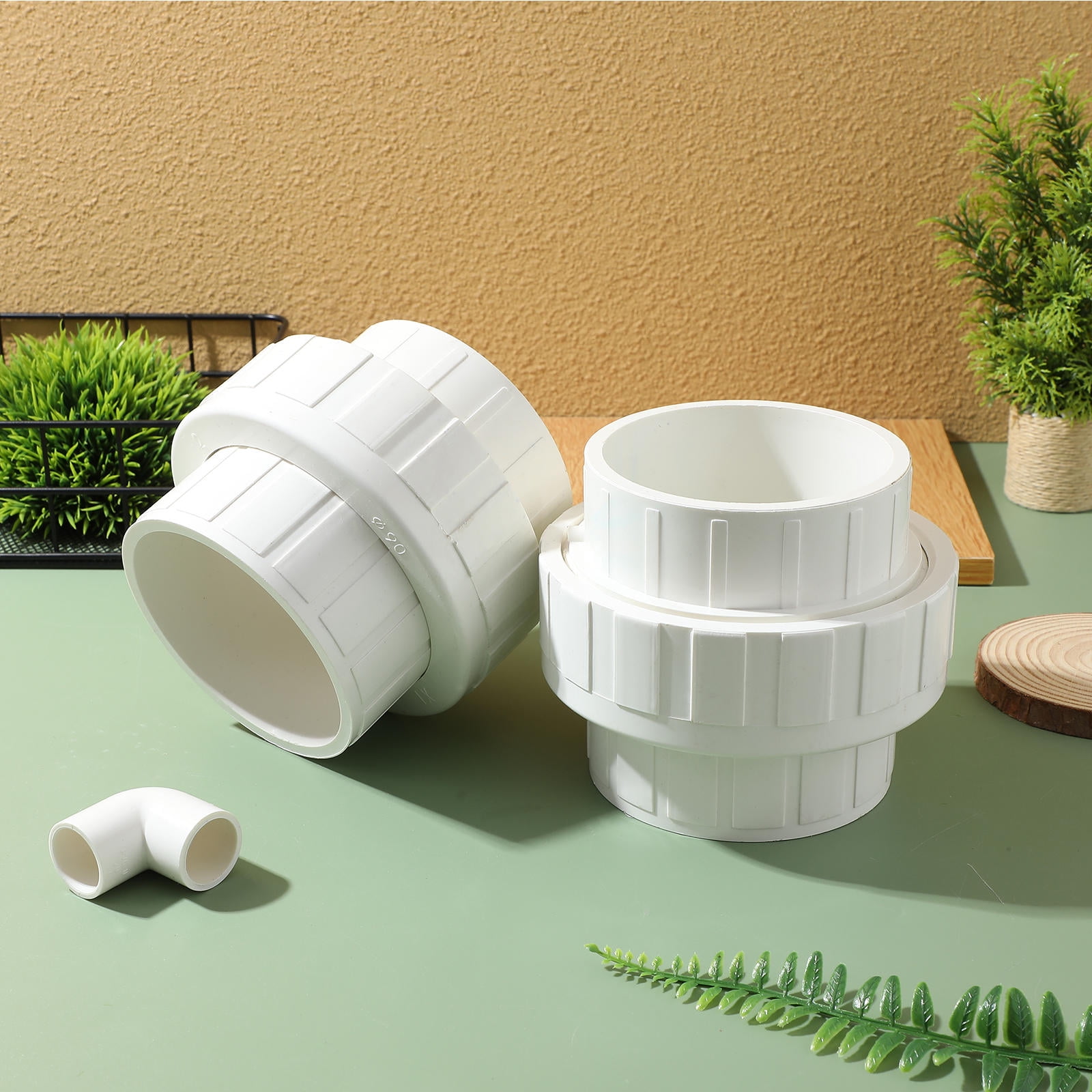 MLINS 2 Pcs Coupling Pipe Fittings Pvc Pipe Connectors Coupling Adapter ...