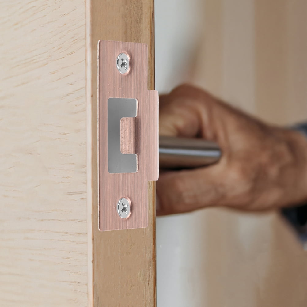 MLINS 2 Pcs Deadbolt Installation Kit Metal Plates Door Striker ...