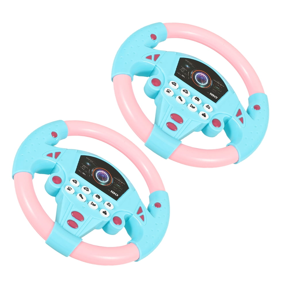 MLINS 2 Pcs Driving Simulator Wheel Car Driving Learning Toy Toddler ...