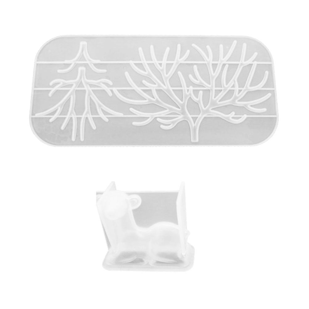 MLINS 2 Pcs Epoxy Mold Easy to Clean Jewelry Display Stand Molds ...