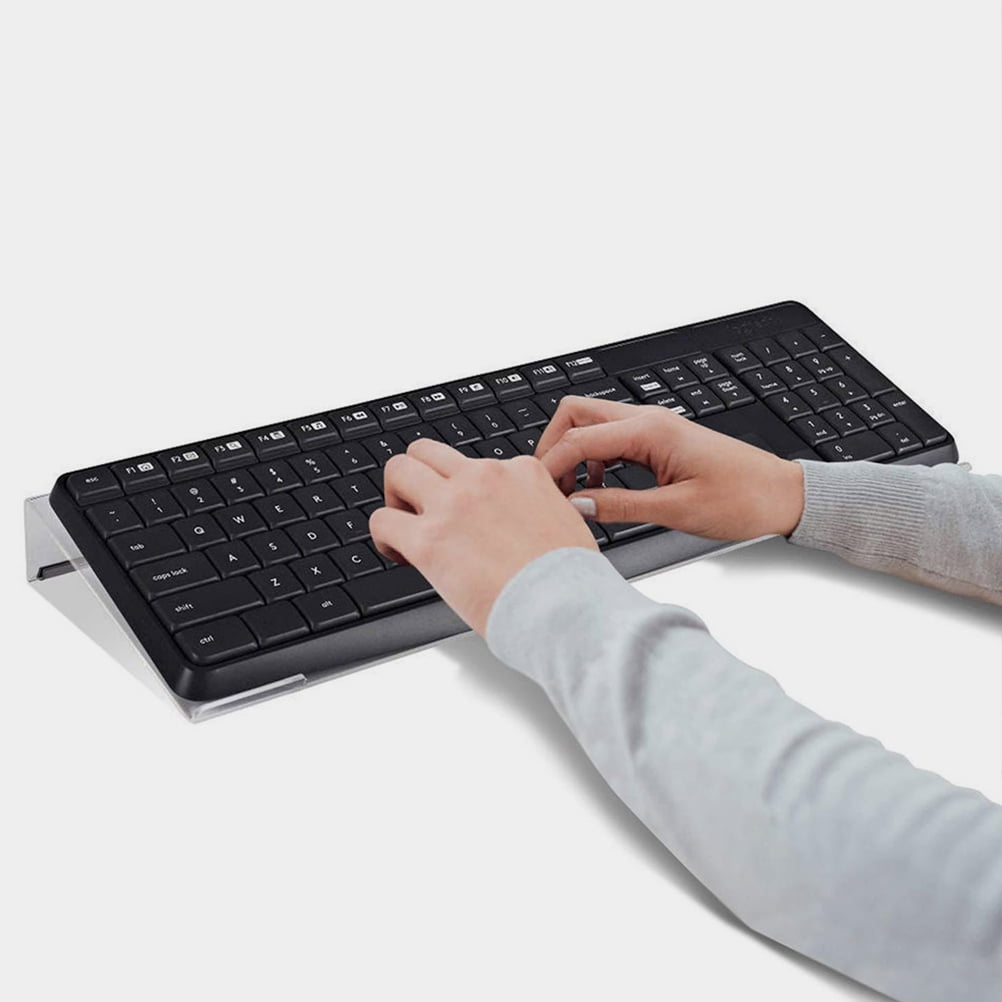 Milisten Portable Keyboard Stand Acrylic Ergonomic 2Pcs 16.90X5.89X1 ...