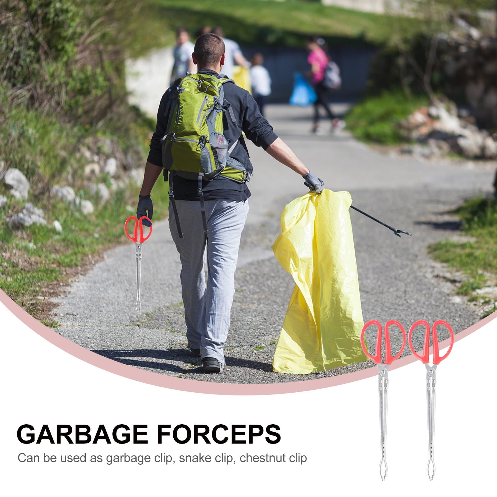 MLINS 2 Pcs Garbage Tong Trash Tongs Gripper Tool Elder - Walmart.com