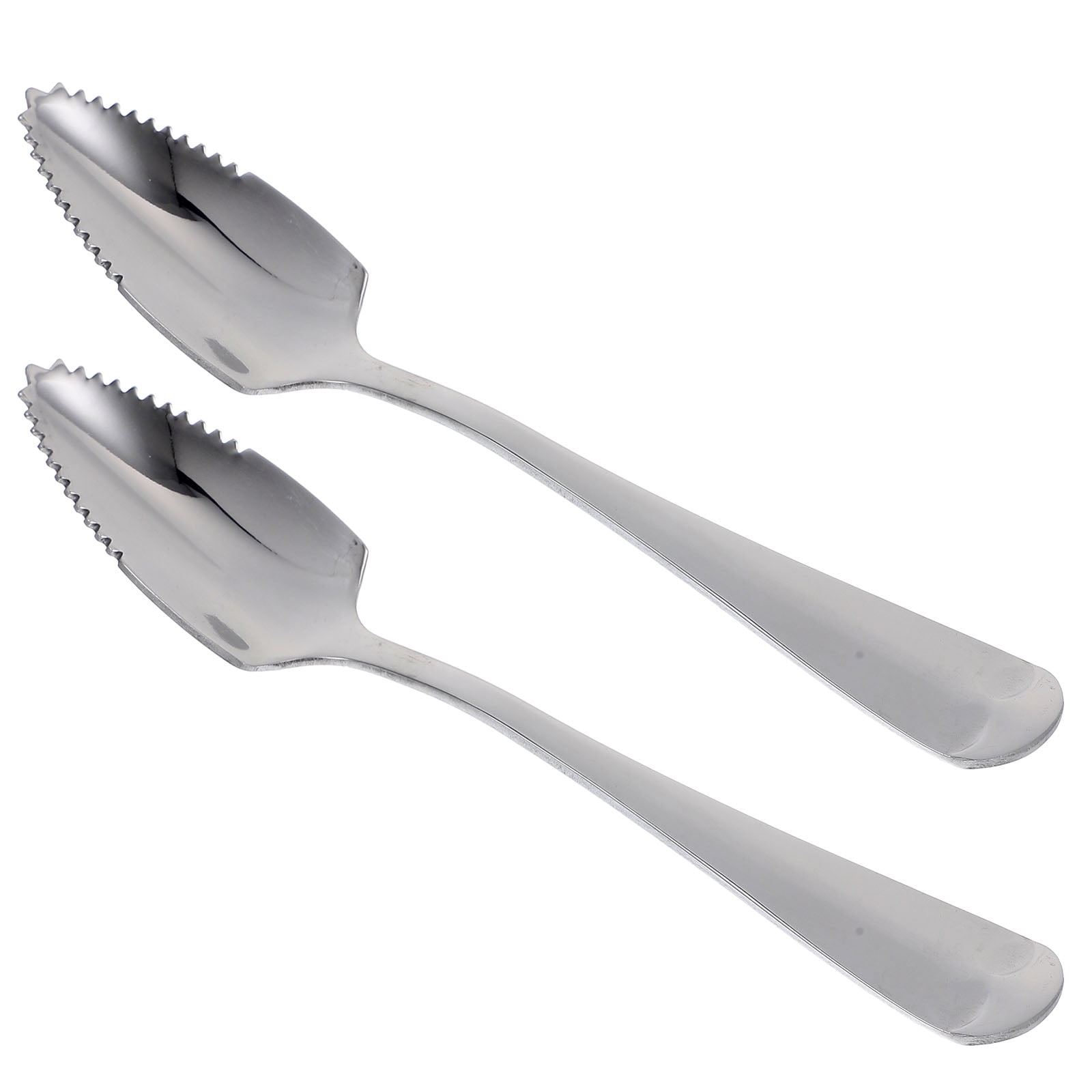 MLINS 2 Pcs Grapefruit Spoon Serrated for Scooping Kiwi Spoons Round ...