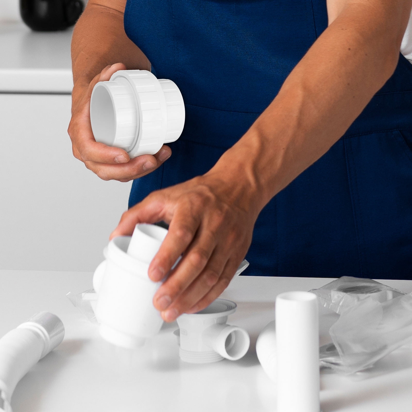 MLINS 2 Pcs Hose Connector Pipe Coupling Garden Adapter Reducing ...