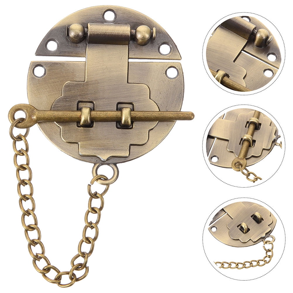 MLINS 2 Pcs Key Safety Hasp Lock Retro Lock Buckle 5.00X5.00X0.70CM ...