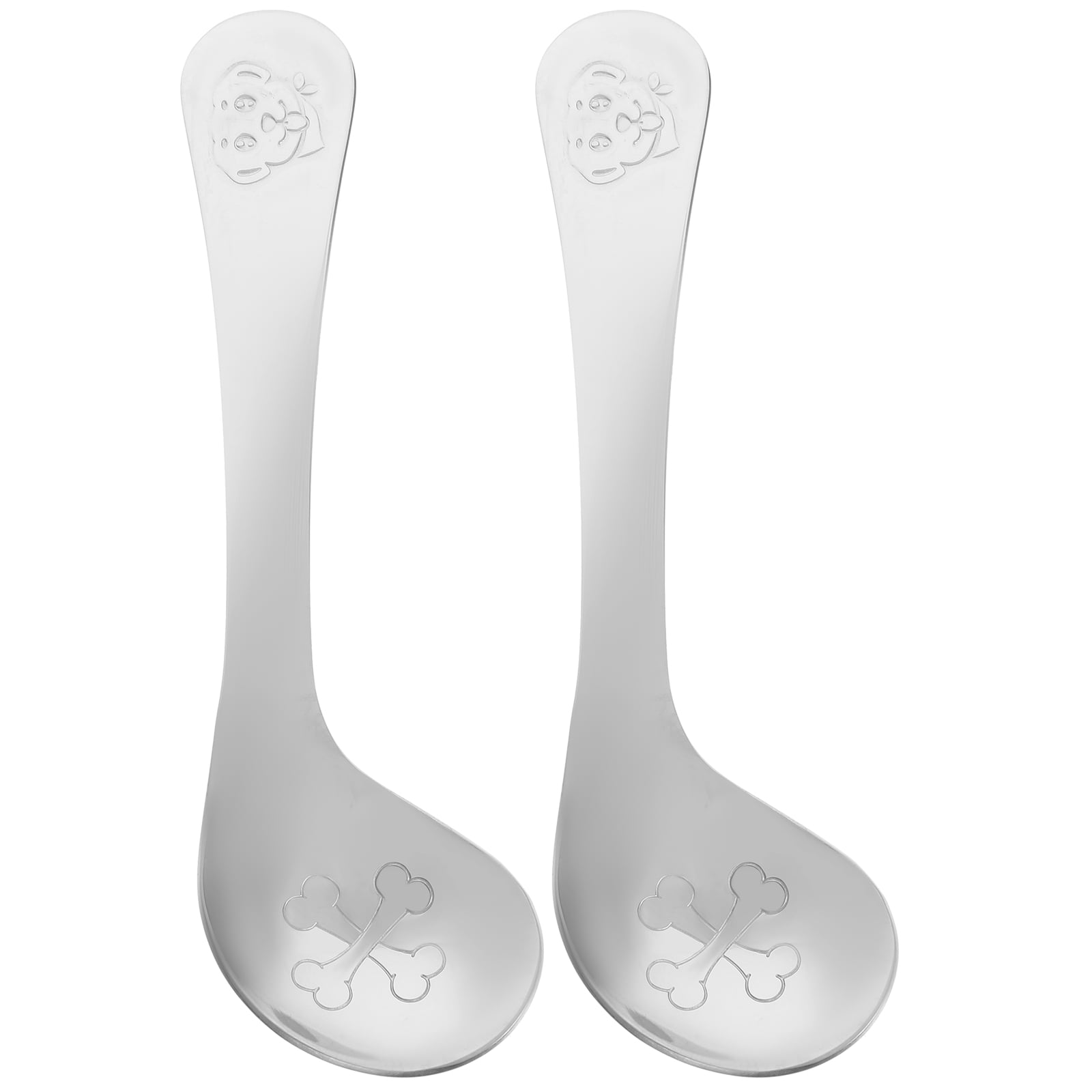 MLINS Stainless Steel Baby Spoon for Home Use Angled Infant Utensils ...