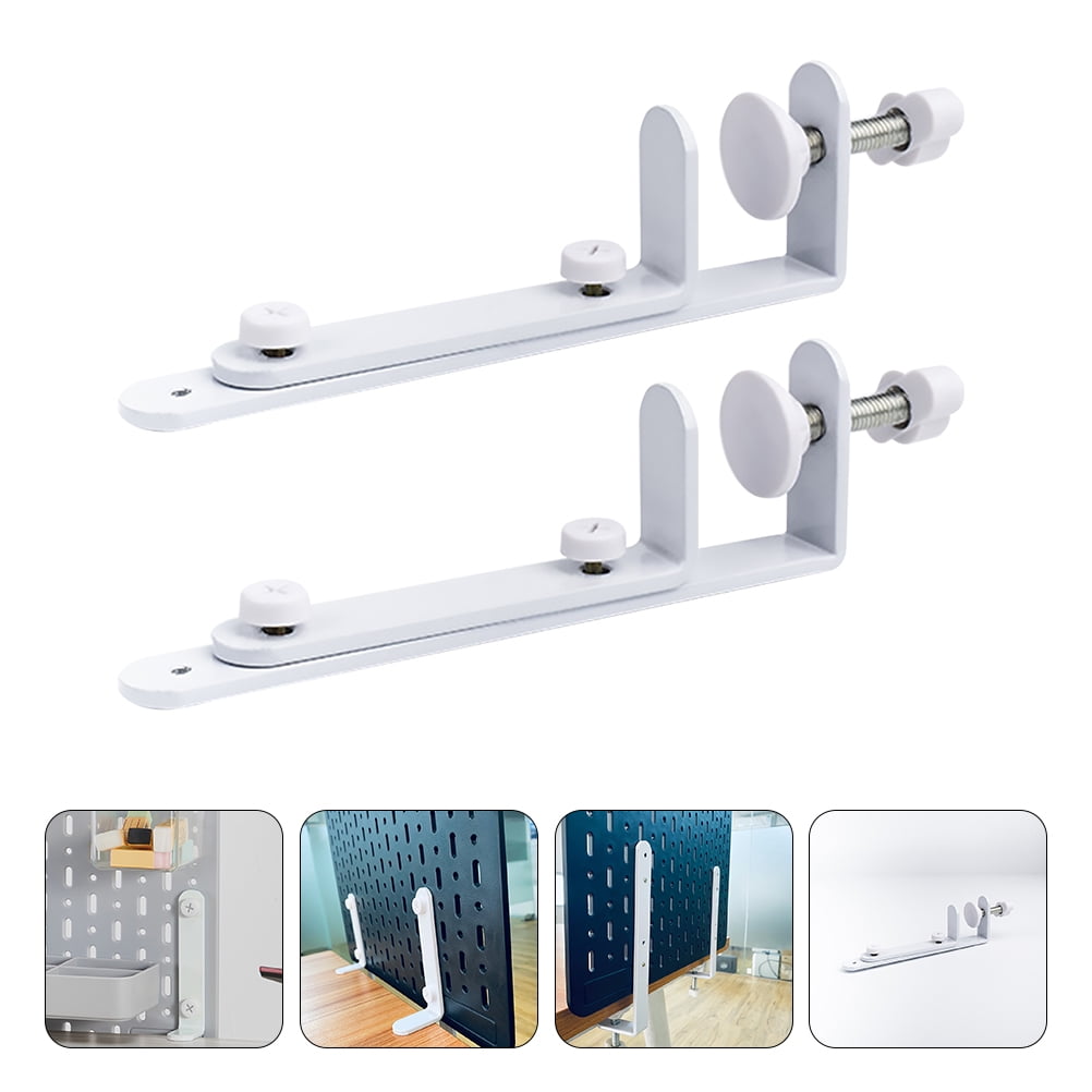 MLINS 2 Pcs Metal Paint Bracket Hole Board Stands Desktop Fixing Shelf ...