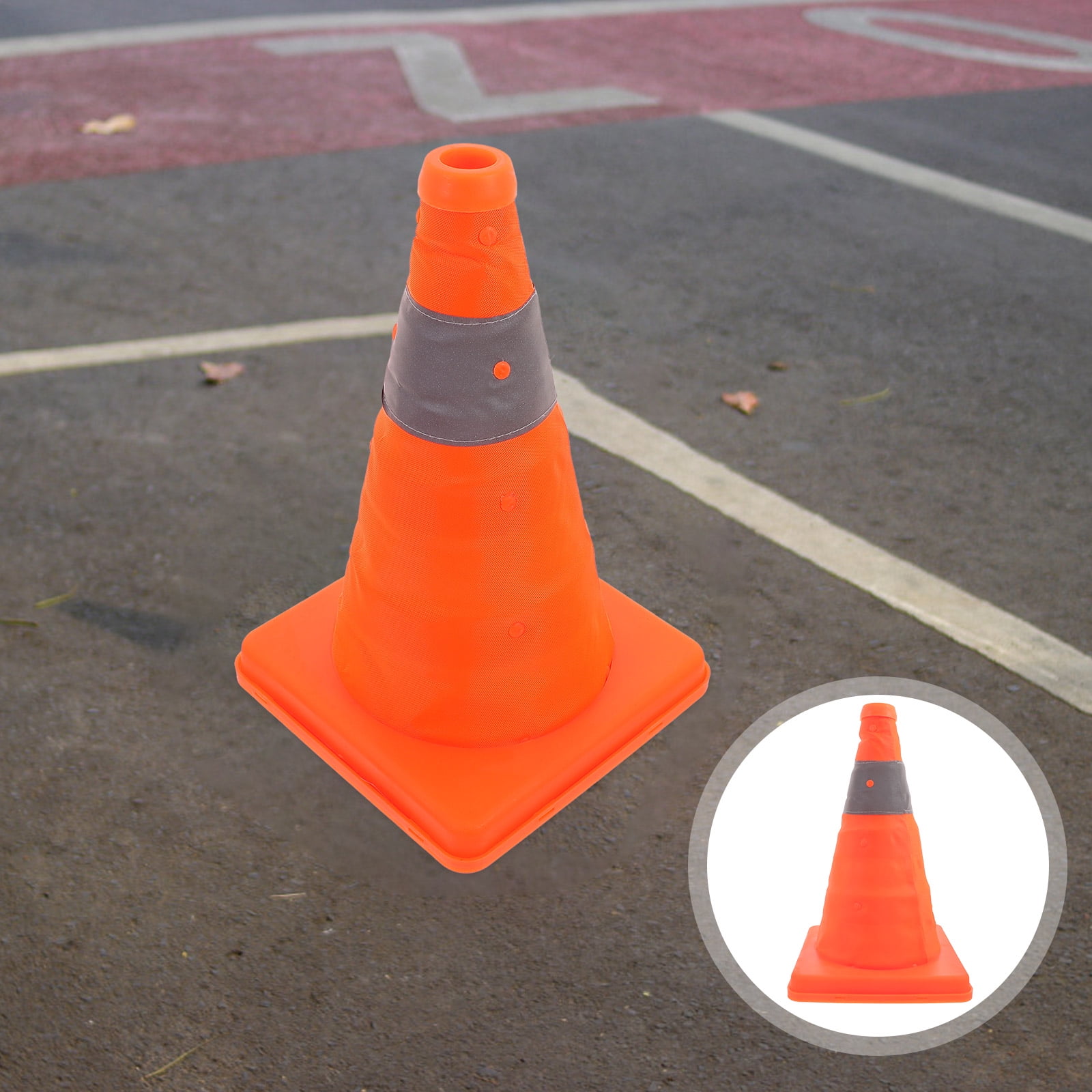 MLINS 2 Pcs Multi Purpose Traffic Cones Collapsible Safety Extendable ...