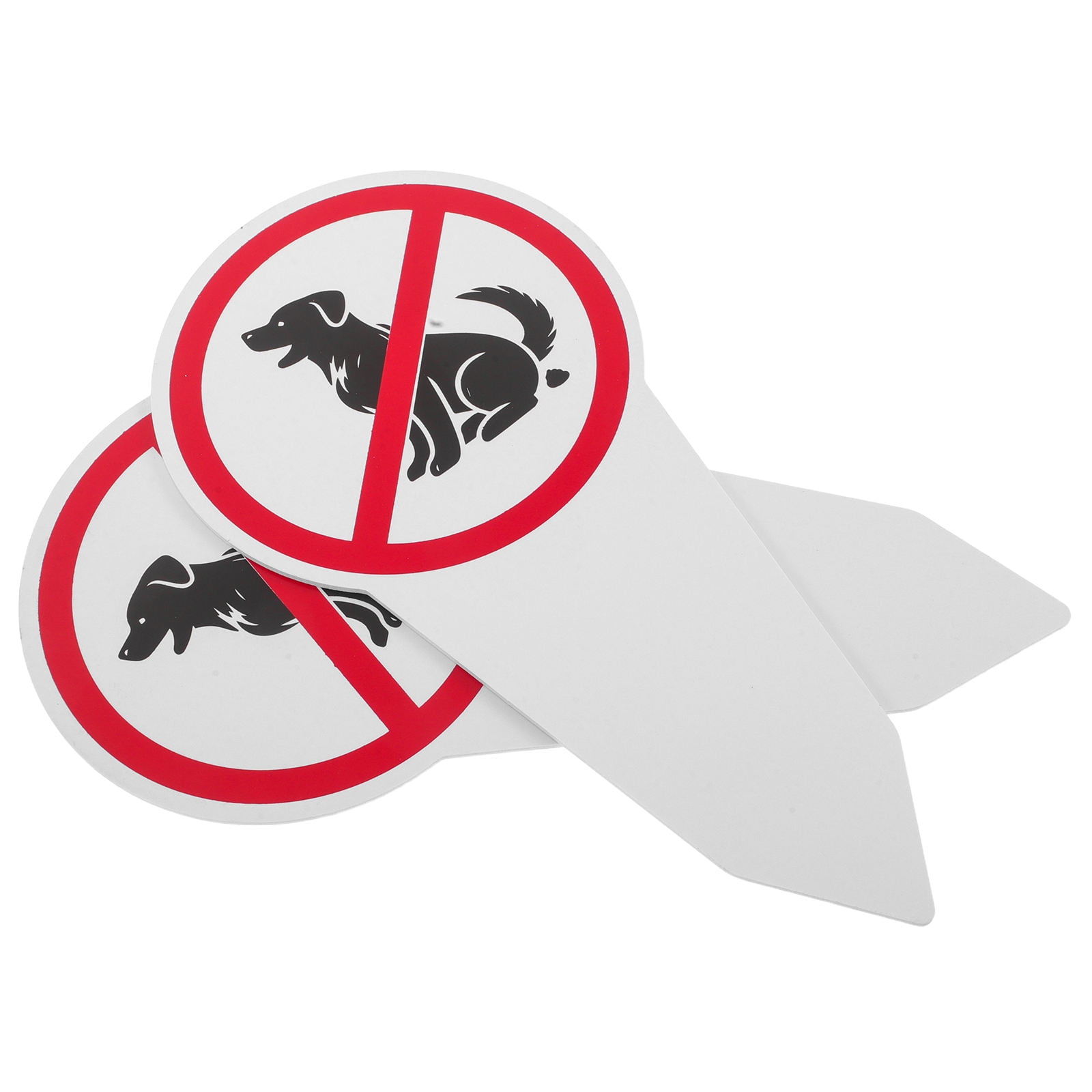 MLINS 2 Pcs No Dog Poop Sign With Stake Aluminum No Pooping Dog Sign ...