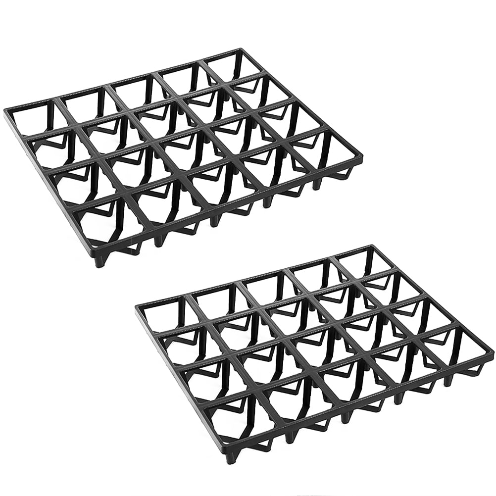 MLINS 2 Pcs Plastic Bracket 20 Holes Succulent Plastic Tray Holder ...
