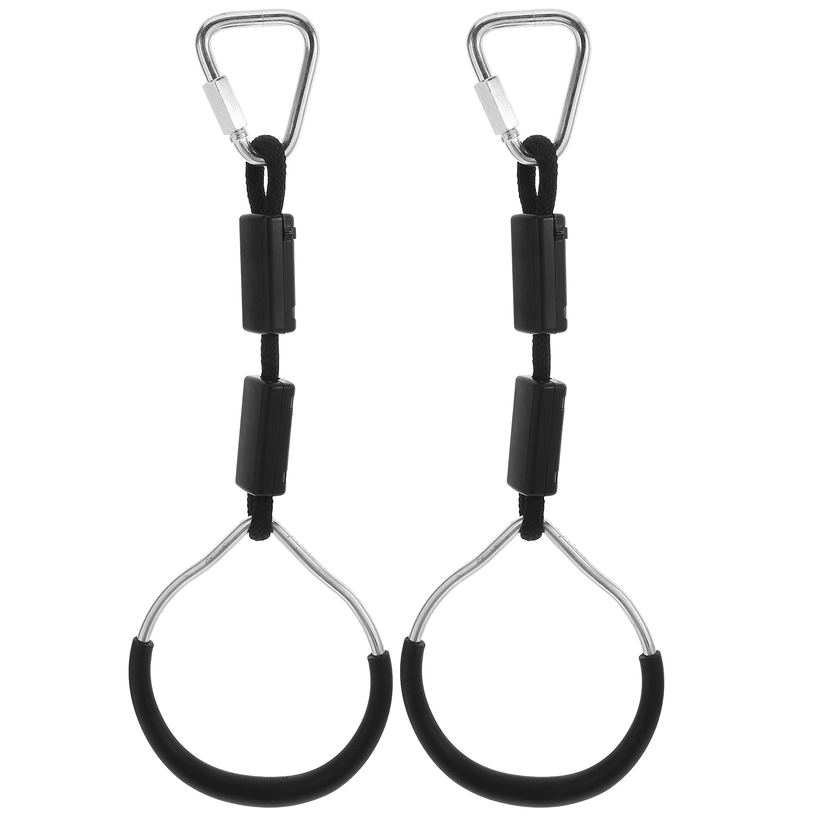 MLINS 2 Pcs Playground Gymnastic Rings for Pull up Bar Baby Swing Belt ...