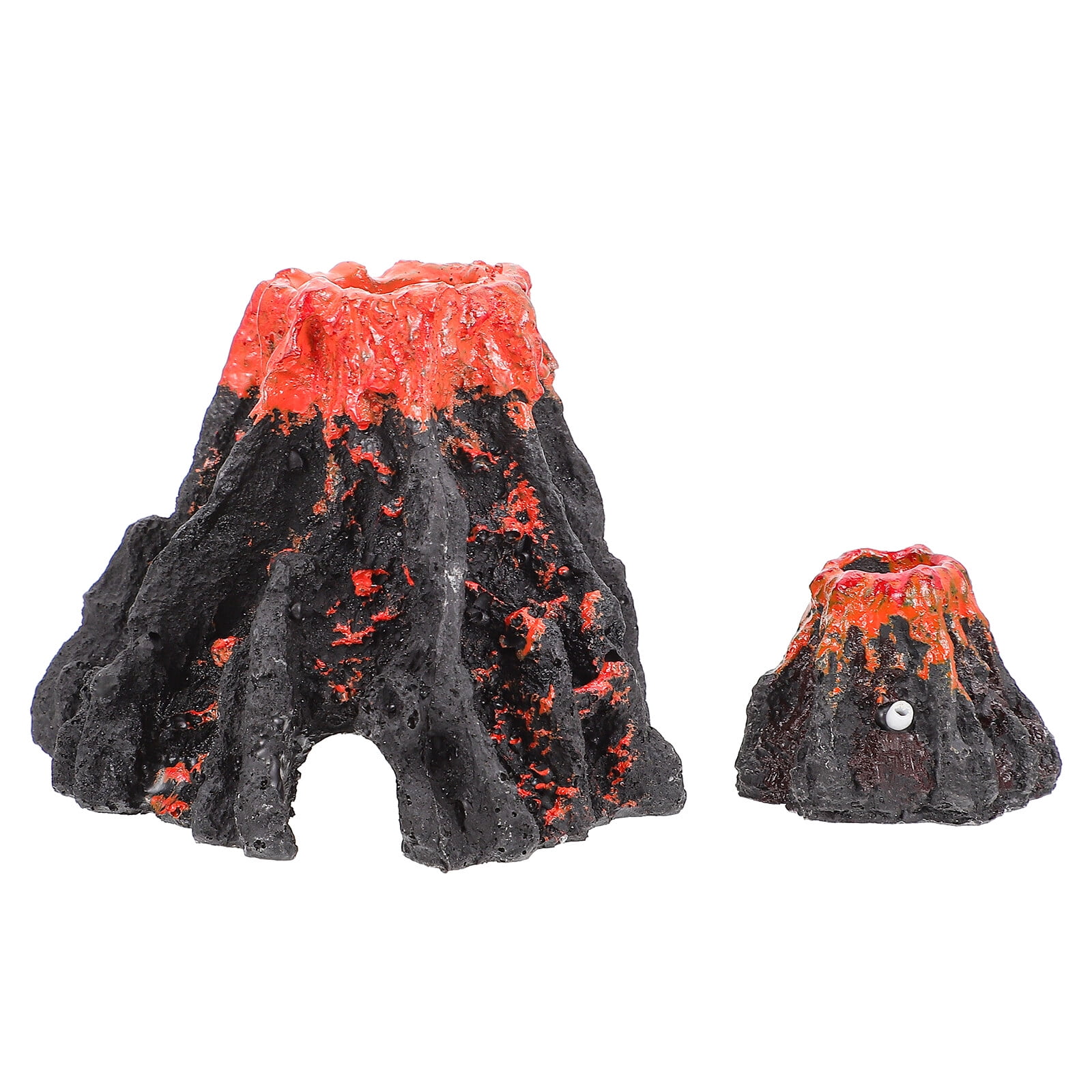 Volcano Decor Set for Aquariums Lifelike Resin Model in Assorted Colors ...