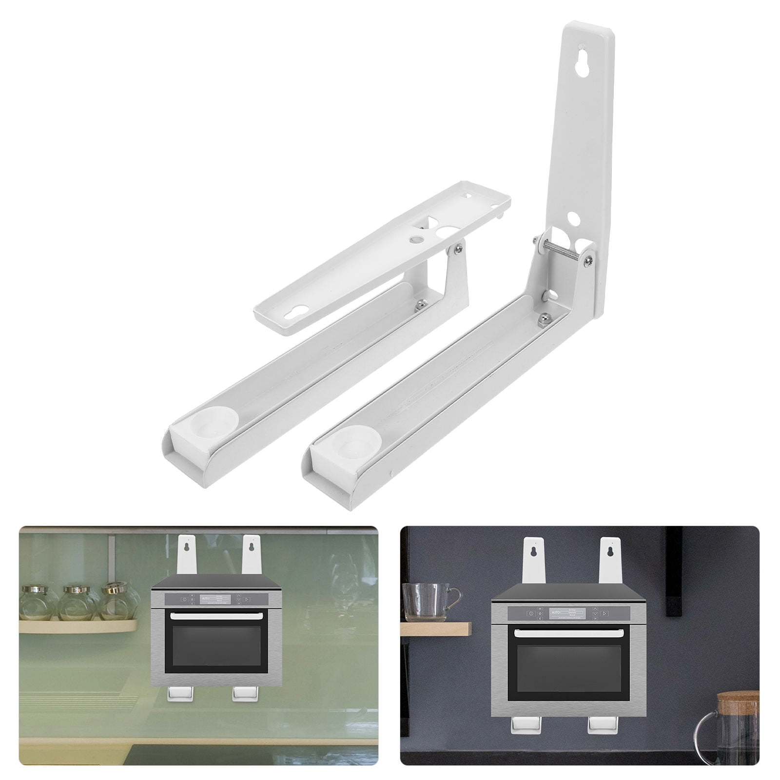 MLINS 2 Pcs Stretch Microwave Stand Wall-mounted Holder Hanging Stands ...