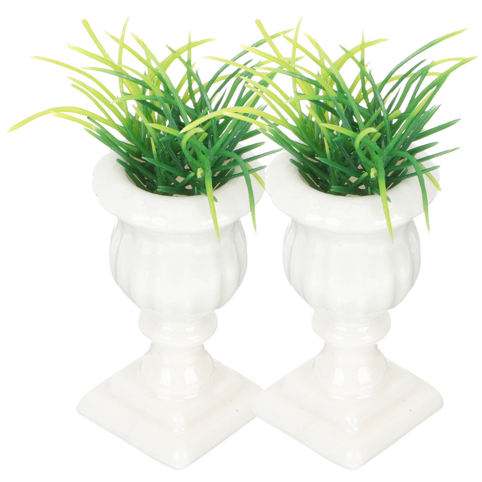 MLINS 2 Pcs Succulent Roman Column Flower Pot Small Plant Model Child ...