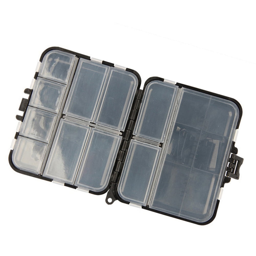 MLINS 2 Pcs Waterproof Portable Tackle Boxes Organizer Plastic Storage ...