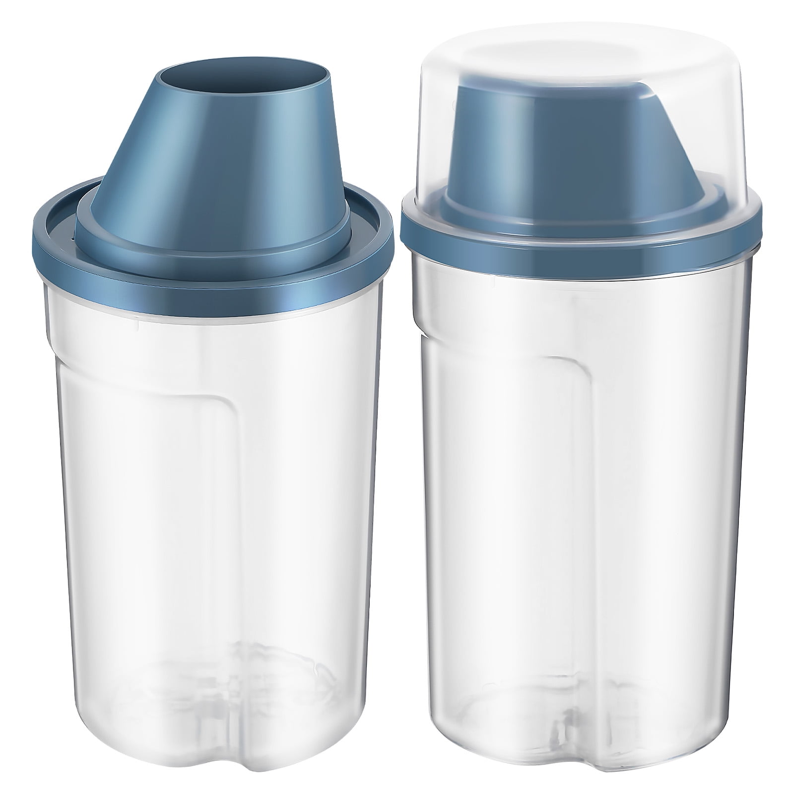 MLINS 2 Pcs Wicker Cube Storage Bins Clear Boxes for Grain Barrel ...