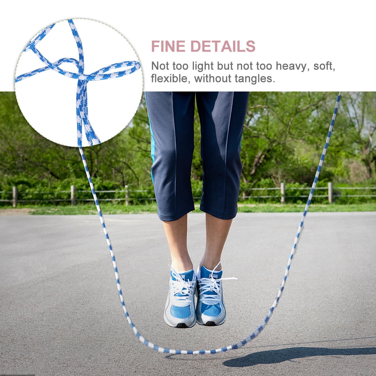 MLINS 2 Pcs Wooden Handle Skipping Rope Children Skipping Ropes Cartoon ...